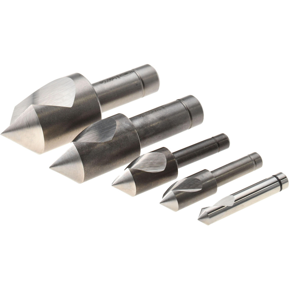 Keo - Countersink Set: 5 Pc, 1/4 to 1" Head Dia, 1 Flute | MSC Direct