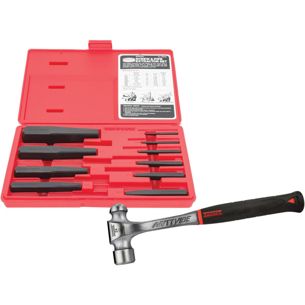 Proto - Bolt Extractor Sets: Screw Extractor, 1/4 in, 15/32 in, 5/8 in ...