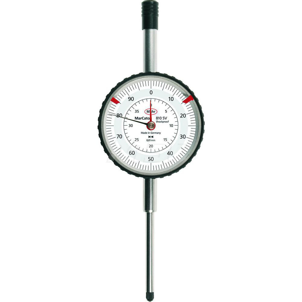 Mahr - Dial Drop Indicator: 1.5700" Max Measurement, 0-100 Dial Reading ...