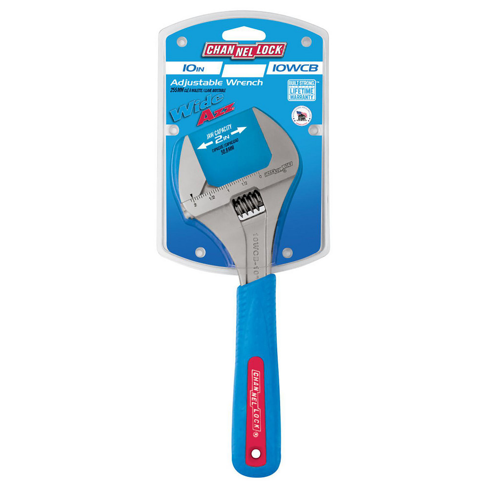 Channellock - Adjustable Wrench: 10" OAL, 2" Jaw Capacity | MSC Direct