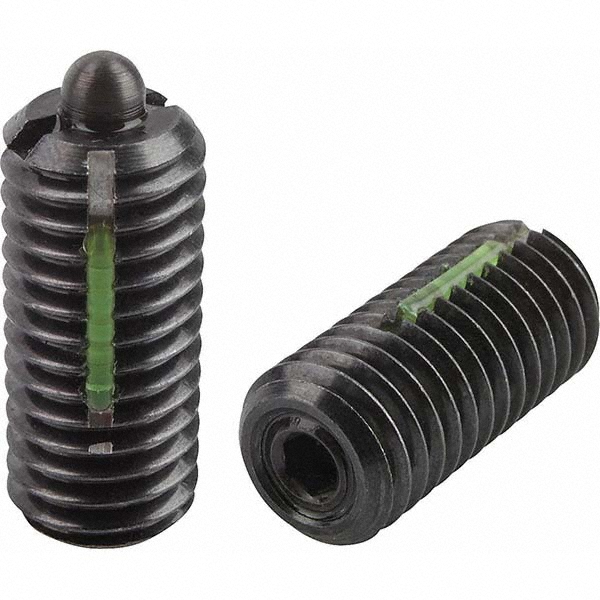 KIPP - Threaded Spring Plunger: 5/16-18, 0.8661" Thread Length, 0.1378 ...