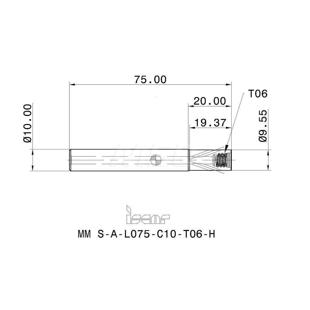 Iscar - Replaceable Tip Milling Shank: Series Multimaster, 20 mm ...