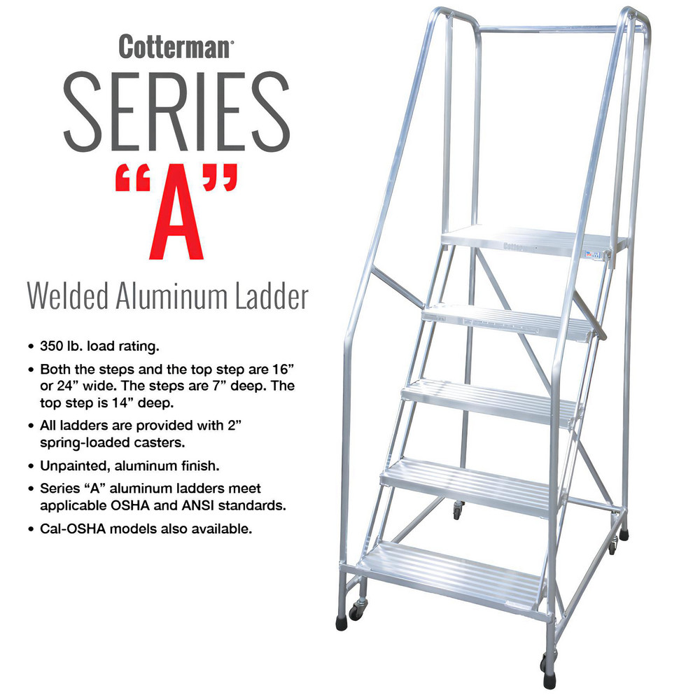 Cotterman - 4 Step Aluminum Step Ladder: | MSC Direct
