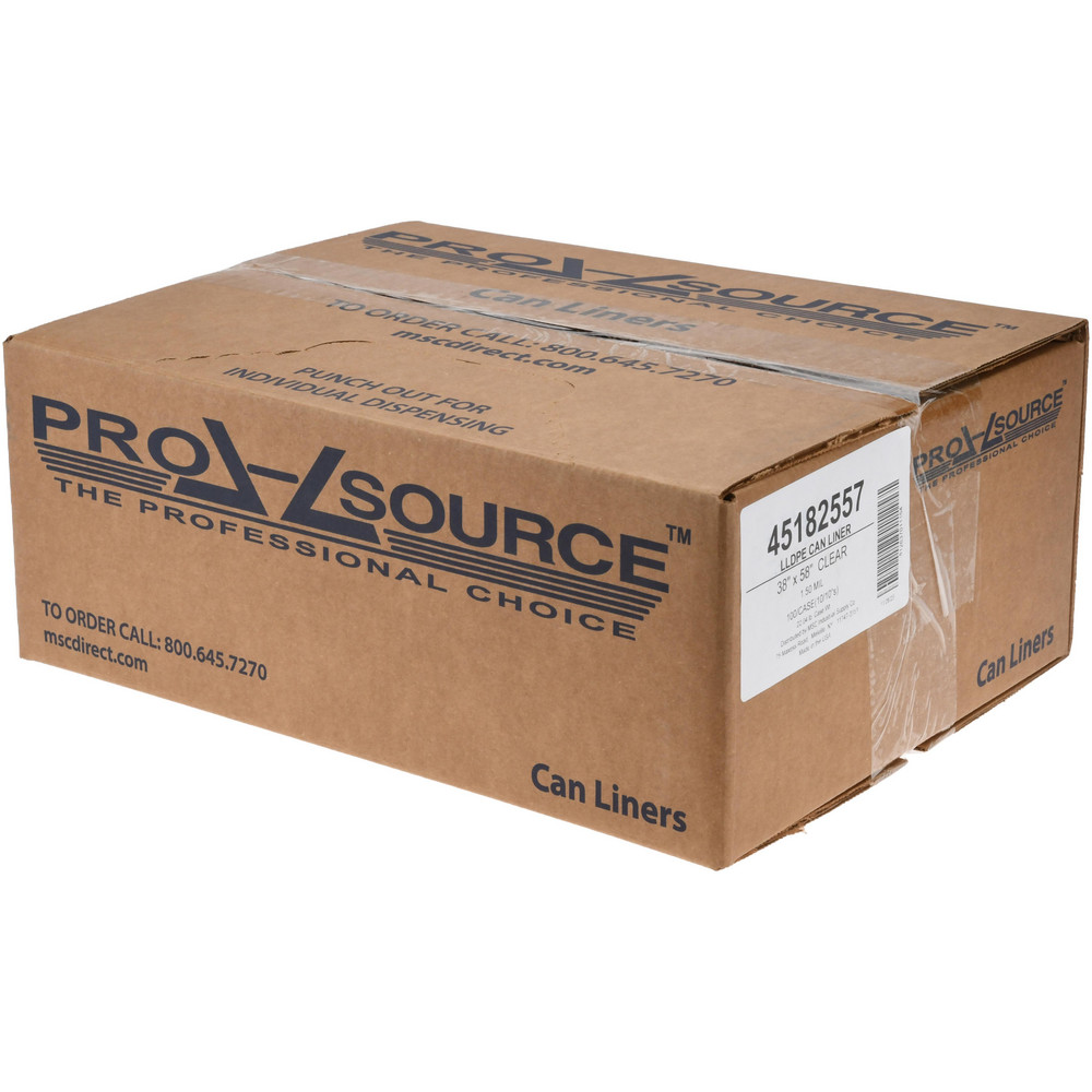 PRO-SOURCE - Contractor Trash Bags: 55.000 gal, 1.5 mil, Pack of 100 ...