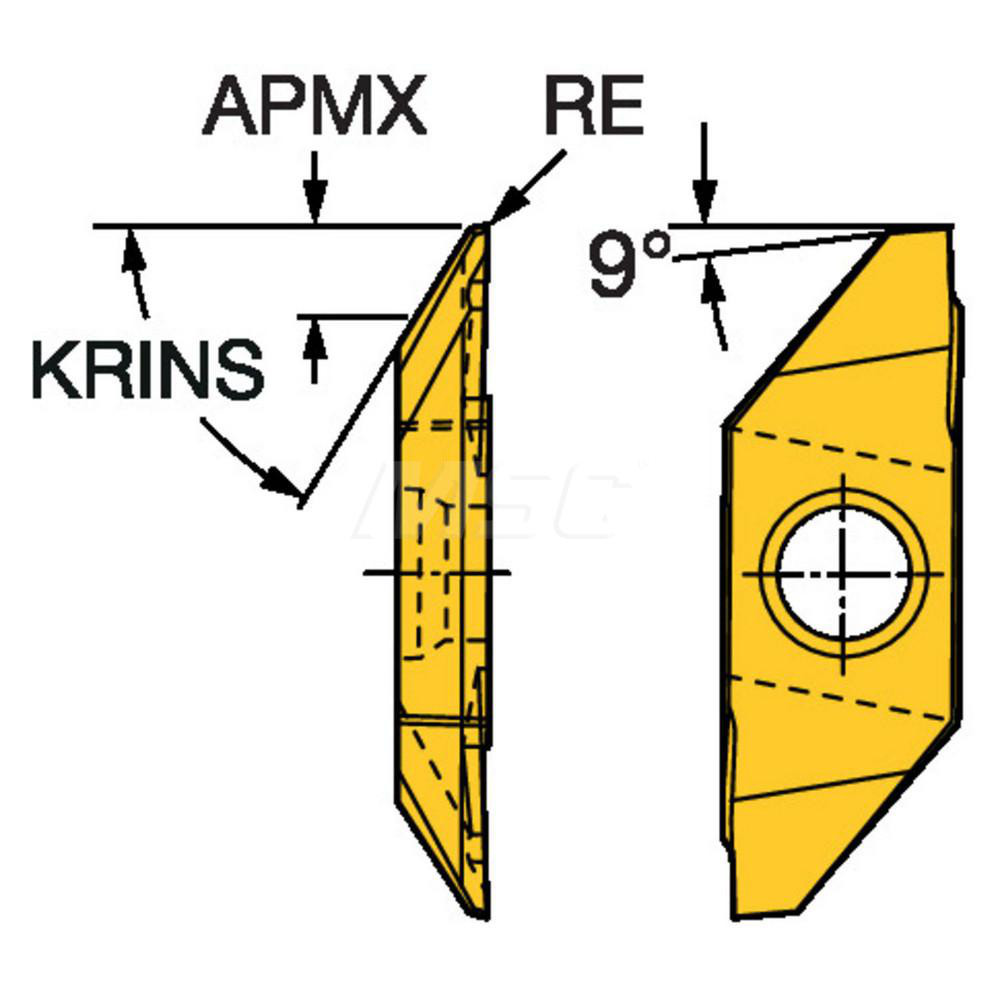 Sandvik Coromant - Turning Insert: MABR3010 1025, Carbide | MSC Direct