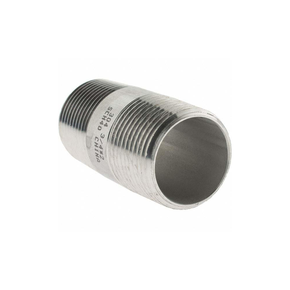 Value Collection - Stainless Steel Pipe Nipple: 3/4" Pipe, Grade 304 ...