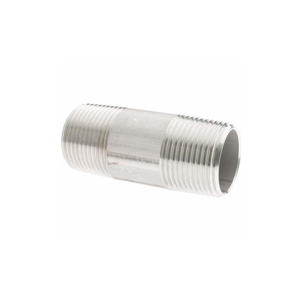 Value Collection - Stainless Steel Pipe Nipple: 1" Pipe, Grade 304 ...