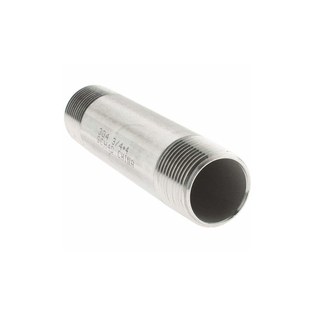 Value Collection - Stainless Steel Pipe Nipple: 3/4" Pipe, Grade 304 ...
