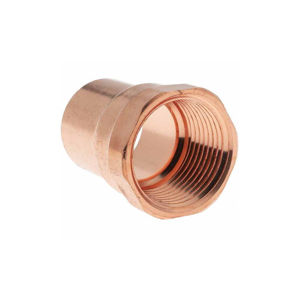 Value Collection - Wrot Copper Pipe Adapter: 1" x 1" Fitting, C x F ...