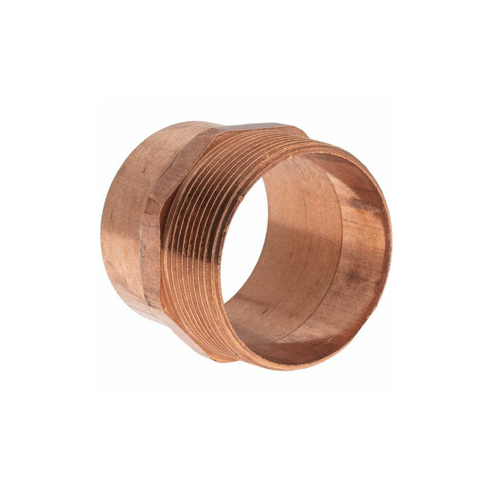 Value Collection - Wrot Copper Pipe Adapter: 2" x 2" Fitting, C x M ...