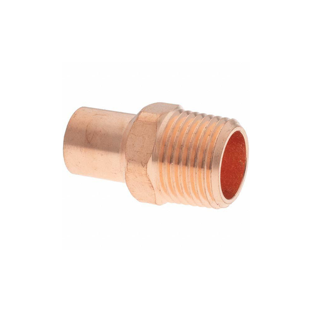 Value Collection - Wrot Copper Pipe Adapter: 1/2" x 1/2" Fitting, FTG x ...