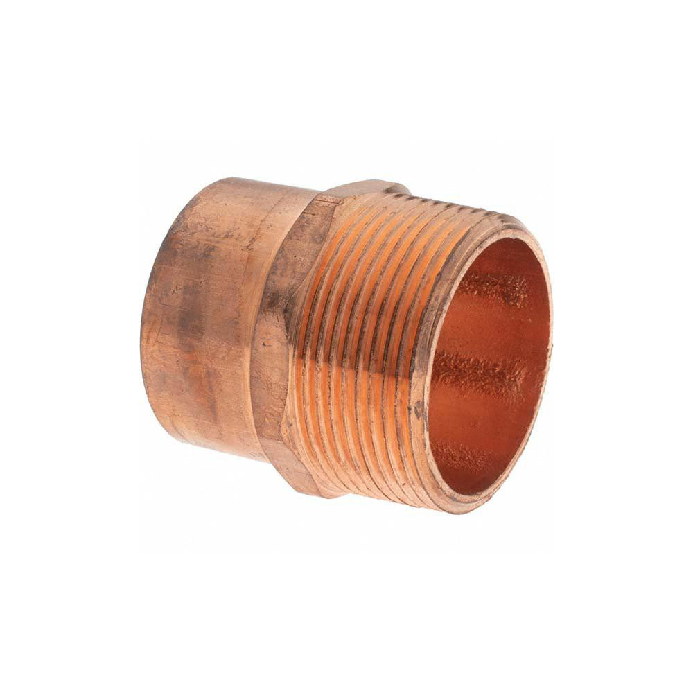 Value Collection - Wrot Copper Pipe Adapter: 1-1/2" x 1-1/2" Fitting, C ...