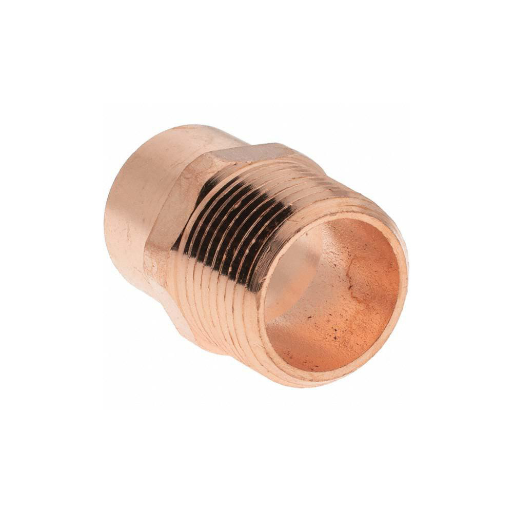 Value Collection - Wrot Copper Pipe Adapter: 3/4" x 3/4" Fitting, C x M ...