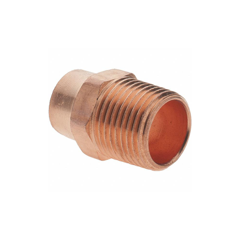 Mueller Industries - Wrot Copper Pipe Adapter: 3/8" x 3/8" Fitting, C x ...