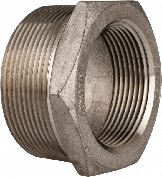 Value Collection - Pipe Bushing: 2 x 1-1/2" Fitting, 316 Stainless ...