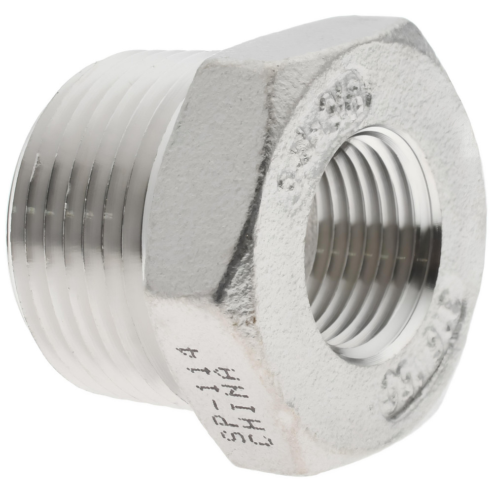 Value Collection - Pipe Hex Bushing: 3/4 x 3/8", 316 Stainless Steel ...