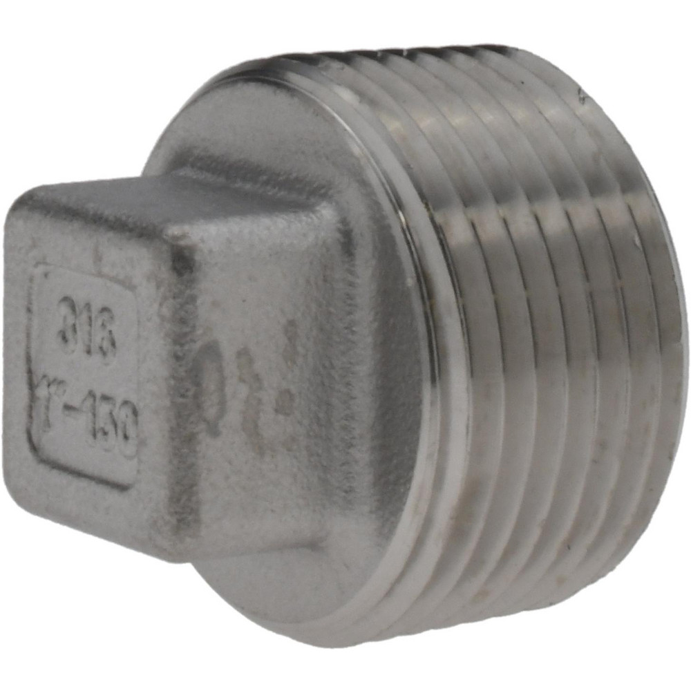 Value Collection - Pipe Square Head Plug: 1", 316 Stainless Steel | MSC ...