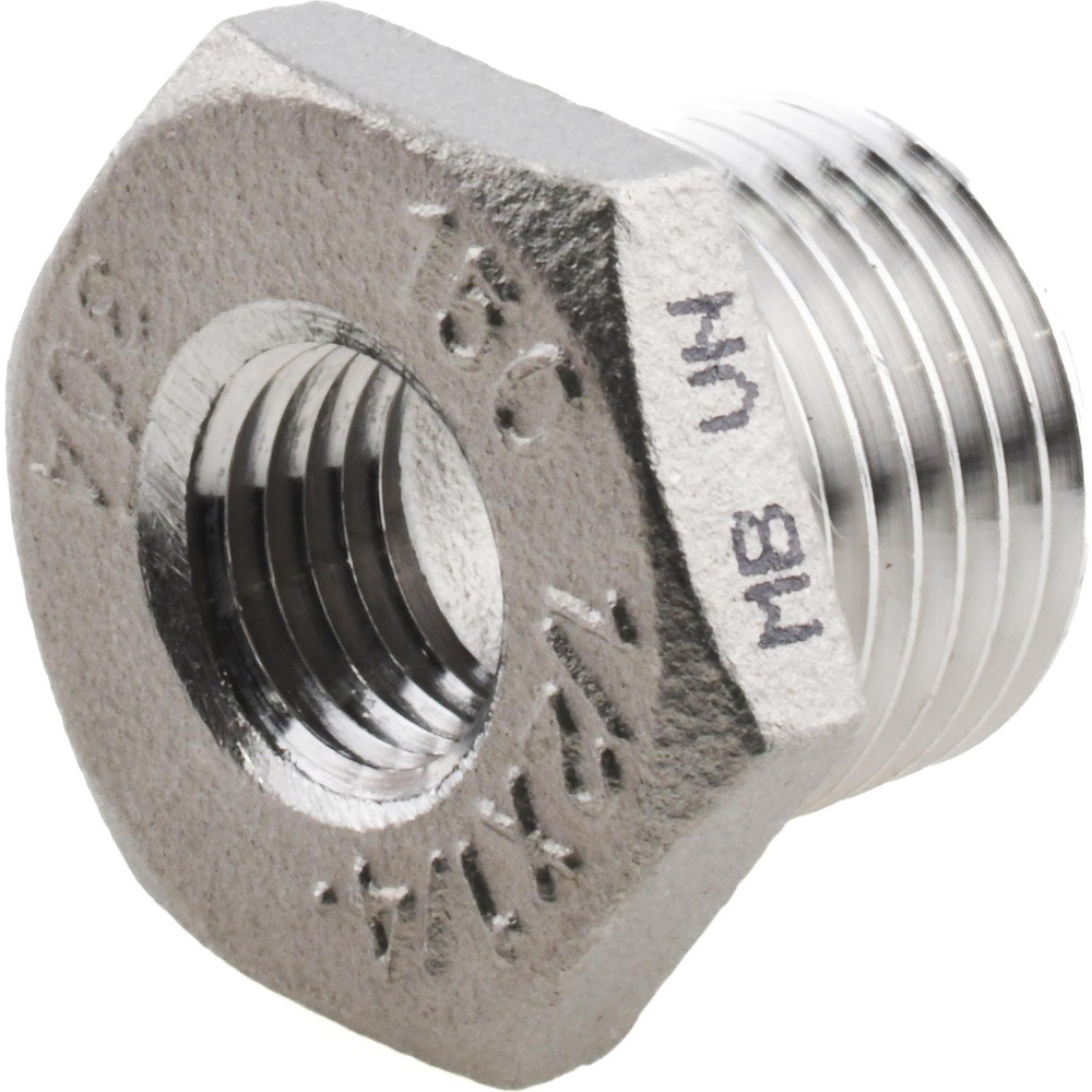 Merit Brass - Pipe Bushing: 1/2 x 1/4", 304 Stainless Steel | MSC Direct