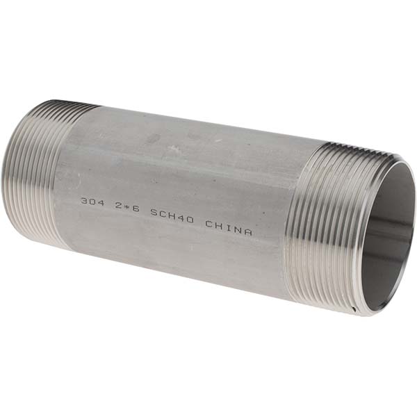 Value Collection - Stainless Steel Pipe Nipple: 2" Pipe, Grade 304 ...
