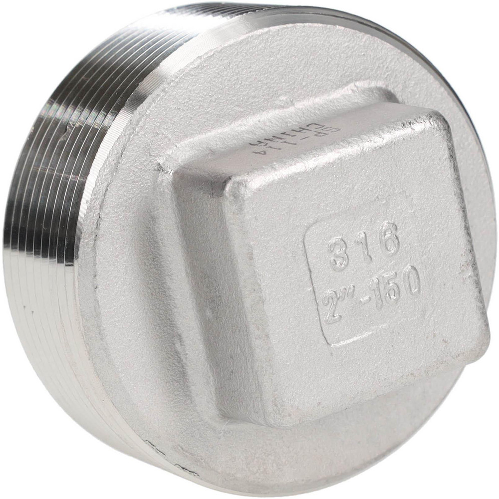 Value Collection - Pipe Square Head Plug: 2", 316 Stainless Steel | MSC ...