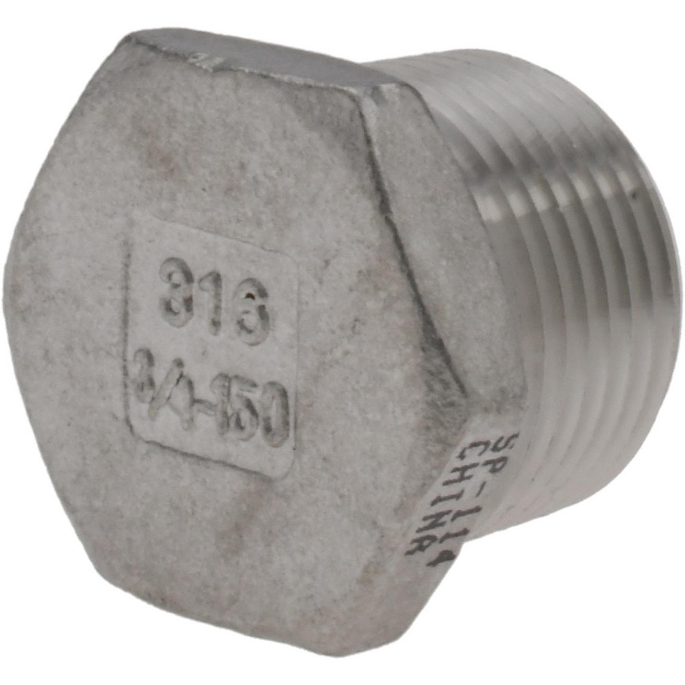 Value Collection - Pipe Hex Plug: 3/4", 316 Stainless Steel | MSC Direct