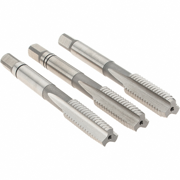 Iscar - Tap Set: M8 x 1.25 Metric Coarse, 3 Flute, High Speed Steel ...