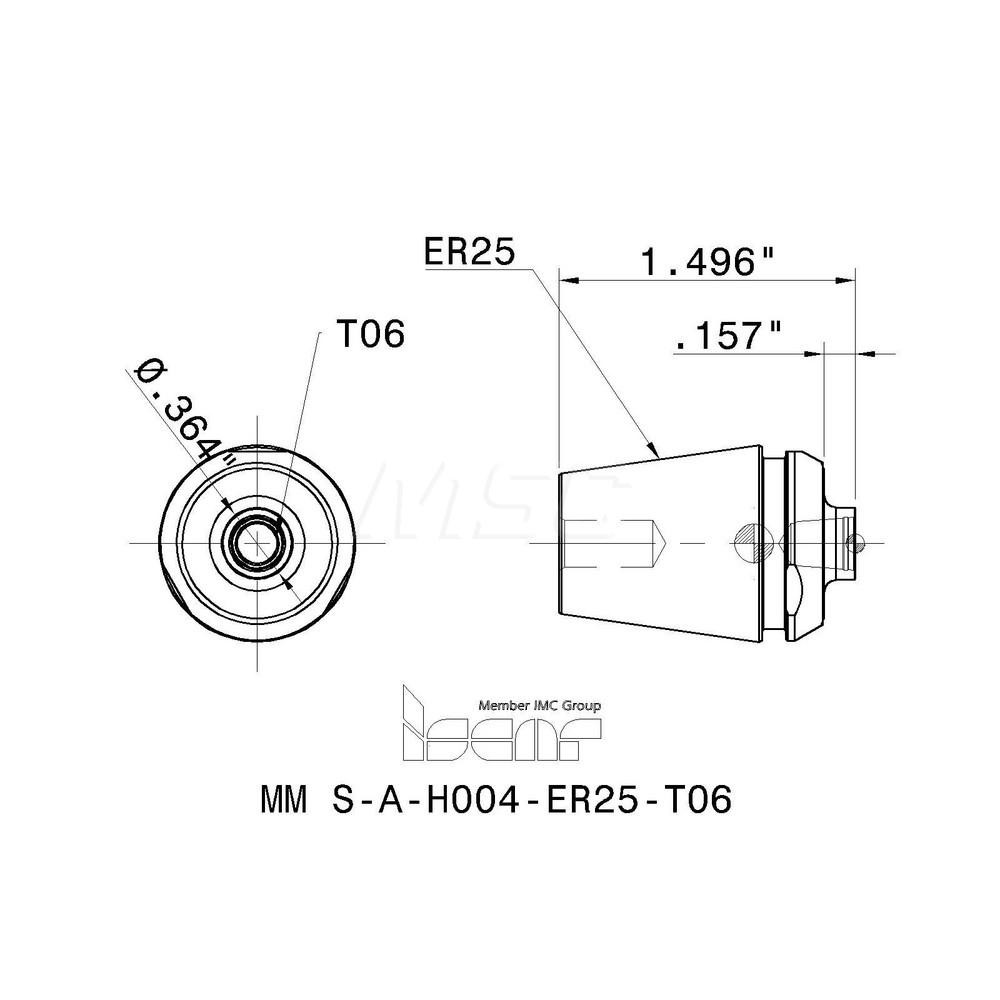 Iscar - Replaceable Tip Milling Shank: Series Multimaster, 4 mm ...