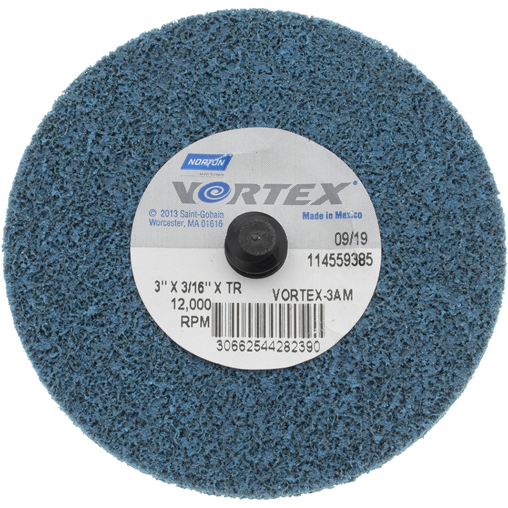 Norton - Deburring Disc: 3" Dia, Medium Grade, Aluminum Oxide | MSC Direct