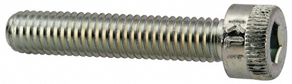 Made in USA - Hex Socket Cap Screw: #10-32, 1" Length Under Head, Alloy ...