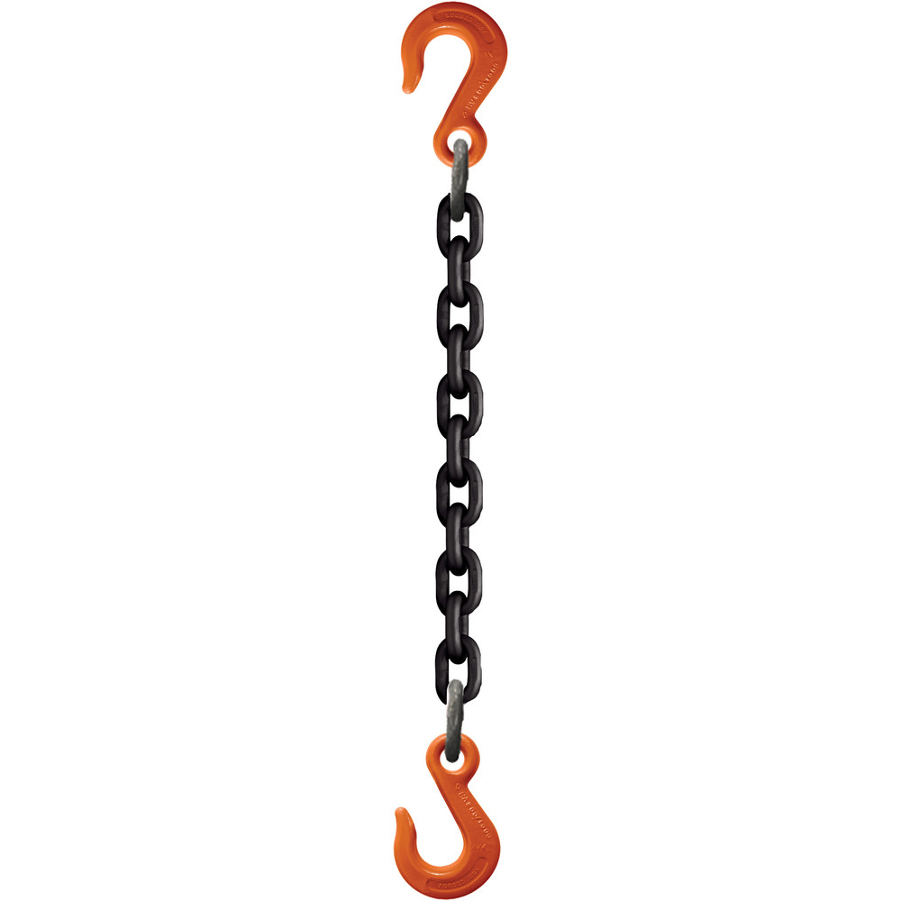 Lift-All - Chain Sling: SSS, 4' Long, 8800 lb Vertical Capacity, 3/8 ...