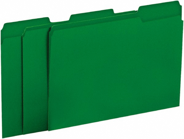 UNIVERSAL - Pack of (100), 8-1/2 x 11", Letter Size, Green, File ...