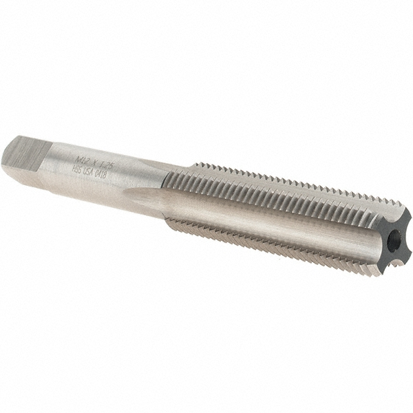 Made in USA - Straight Flute Tap: M12x1.25 Metric Fine, 4 Flute ...