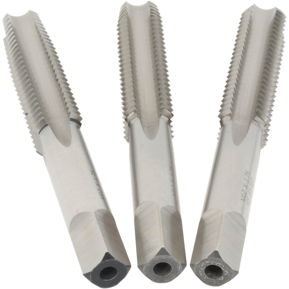 Made in USA - Tap Set: M12 x 1.75, 4 Flute, Bottoming Plug & Taper ...
