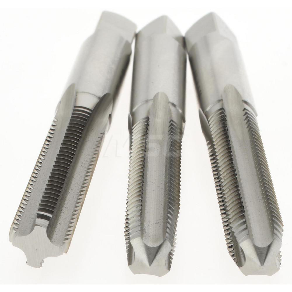 Made in USA - Tap Set: M6 x 1 Metric Coarse, 4 Flute, Bottoming Plug ...