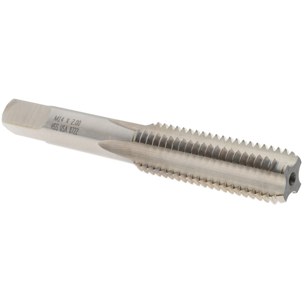 Made in USA - Straight Flute Tap: M14x2 Metric Coarse, 4 Flute ...