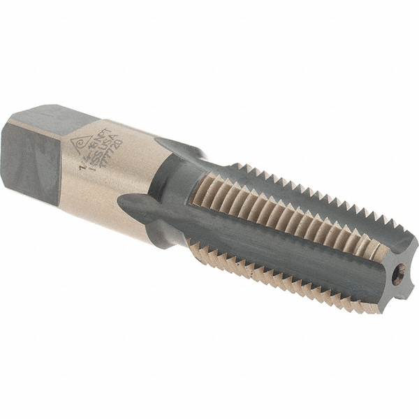 Made in USA - Standard Pipe Tap: 1/4-18, NPT, 4 Flutes, High Speed ...