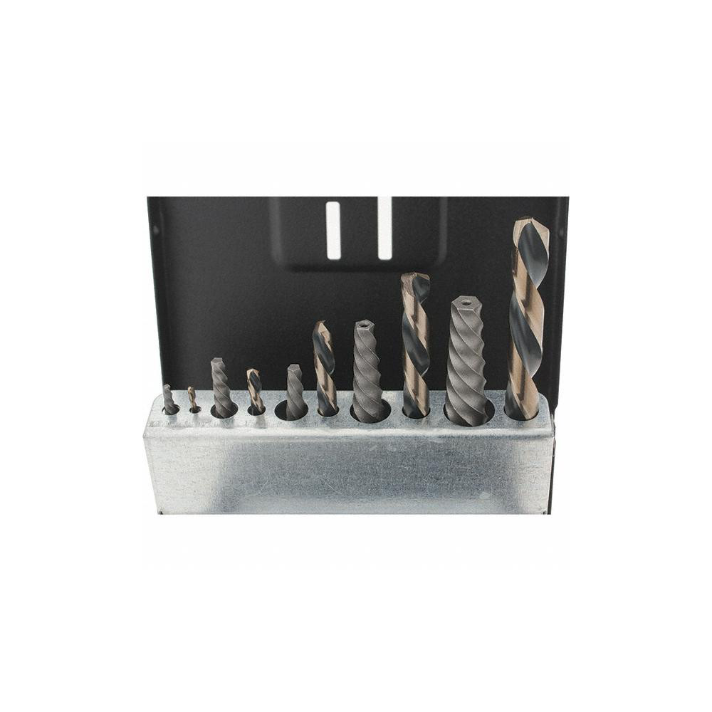Made in USA - Screw Extractor Set: 10 Pc | MSC Direct