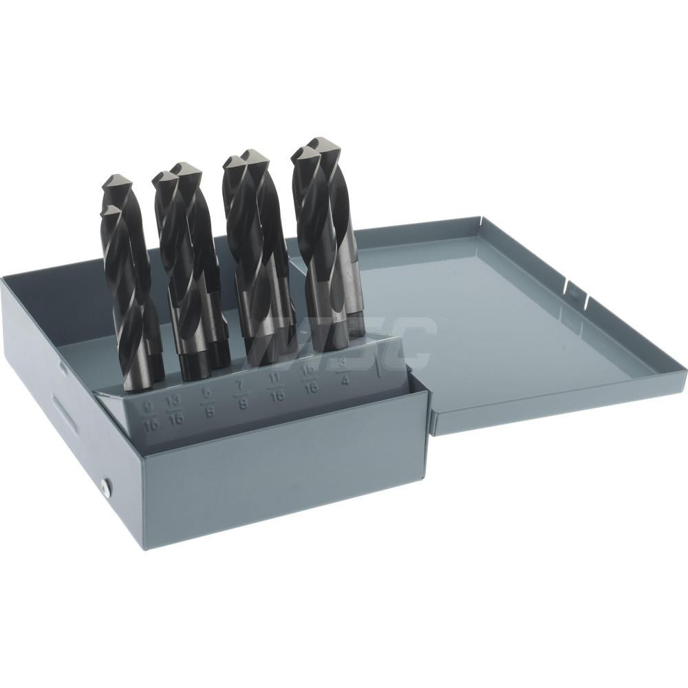 Import - Drill Bit Set: Reduced Shank Drill Bits, 8 Pc, 1" Drill Bit ...