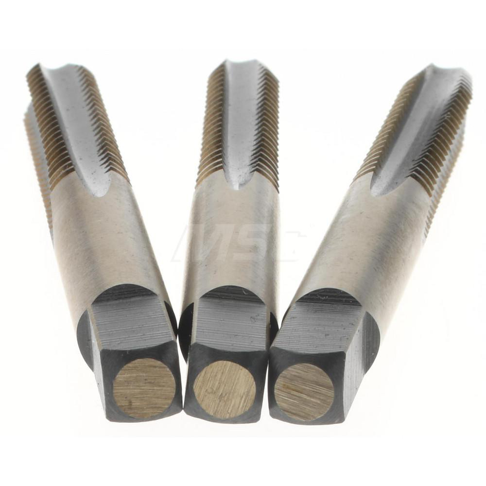 Import - Tap Set: 1/4-20 UNC, 4 Flute, Bottoming Plug & Taper, High ...