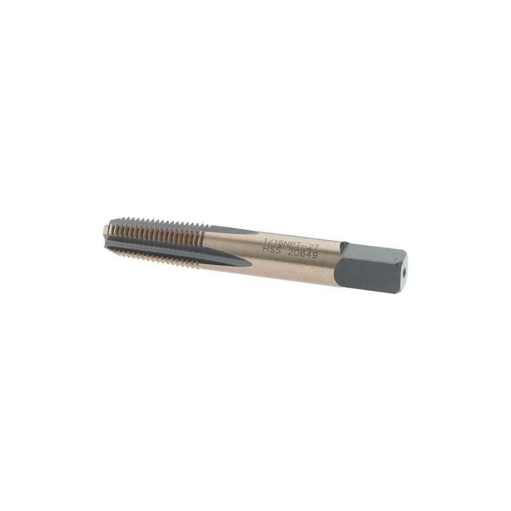Value Collection - Standard Pipe Tap: 1/16-27, NPT, 4 Flutes, High ...