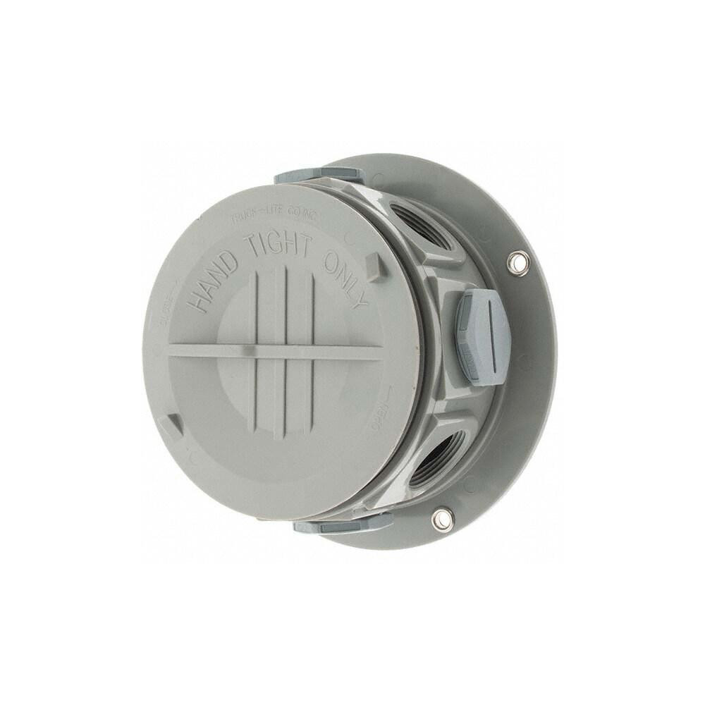 Truck-Lite - Electrical Junction Box: Plastic, Round, 5-1/2" OAH | MSC ...