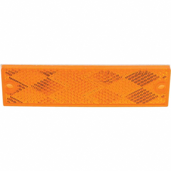 Truck-Lite - 1-1/4" Long x 4-5/16" Wide, Amber Reflector | MSC Direct