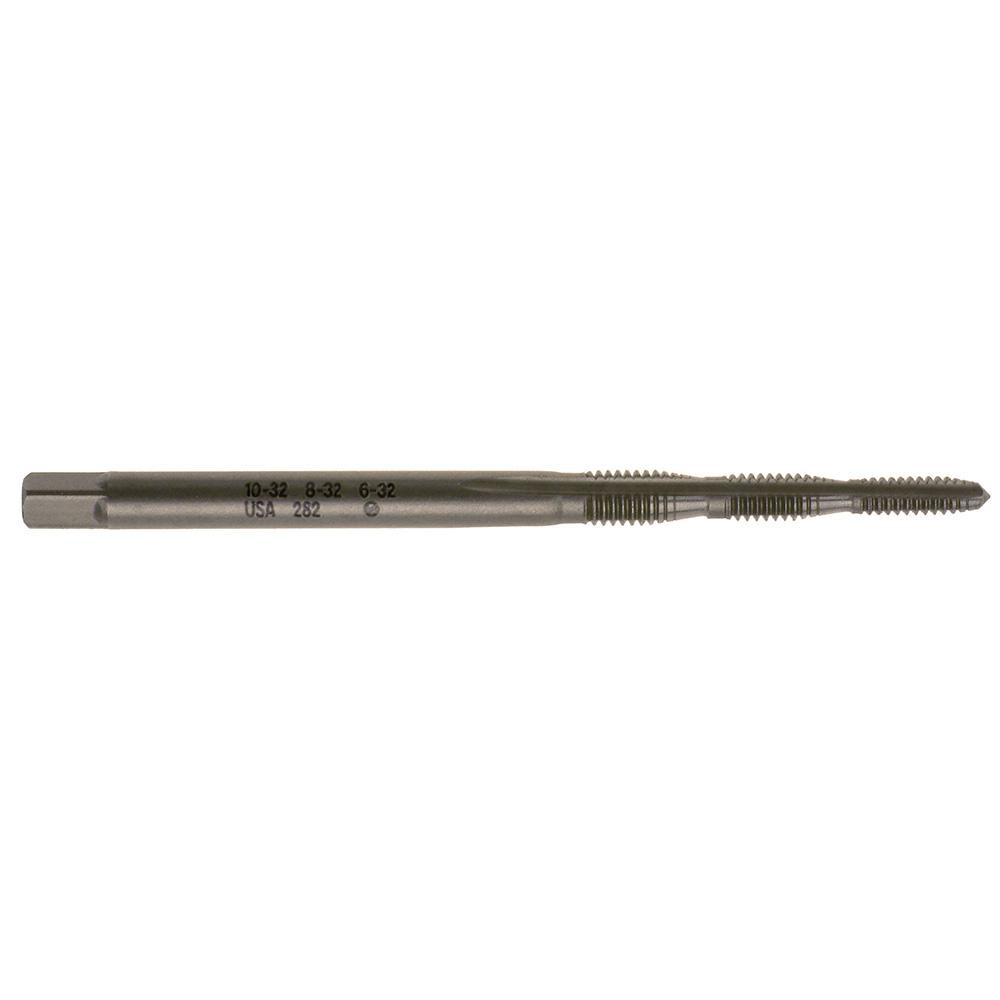 Klein Tools - Tap Set: #10-32, 3 Flute, Taper, Steel, Oxide Finish ...