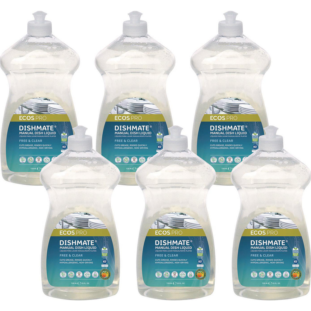 ECOS - Dishmate Manual Dish Liquid, Free and Clear, 25 oz Squeeze ...
