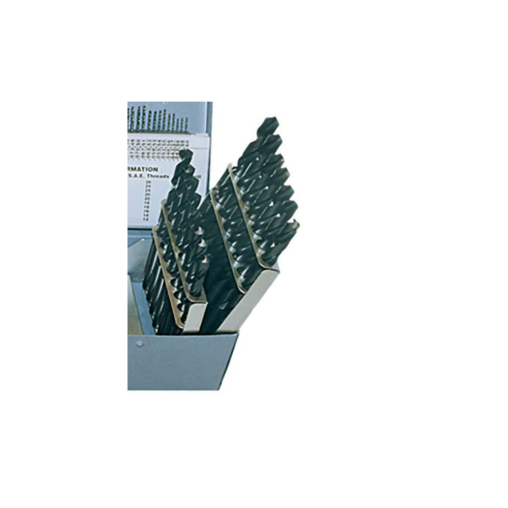 Cle-Line - Drill Bit Set: Jobber Length Drill Bits, 115 Pc, 0.04" to 0.5" Drill Bit Size, 118 ...
