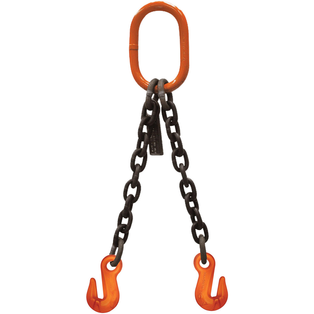 Lift-All - Chain Sling: DOG, 10' Long, 8800 lb Capacity at 30 deg, 3/8 ...