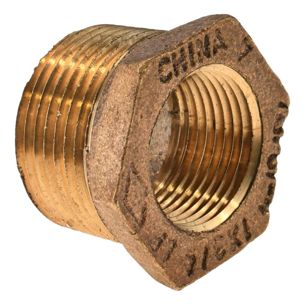Value Collection - Brass Pipe Bushing: 1 x 3/4" Fitting, MPT, Class 125 ...