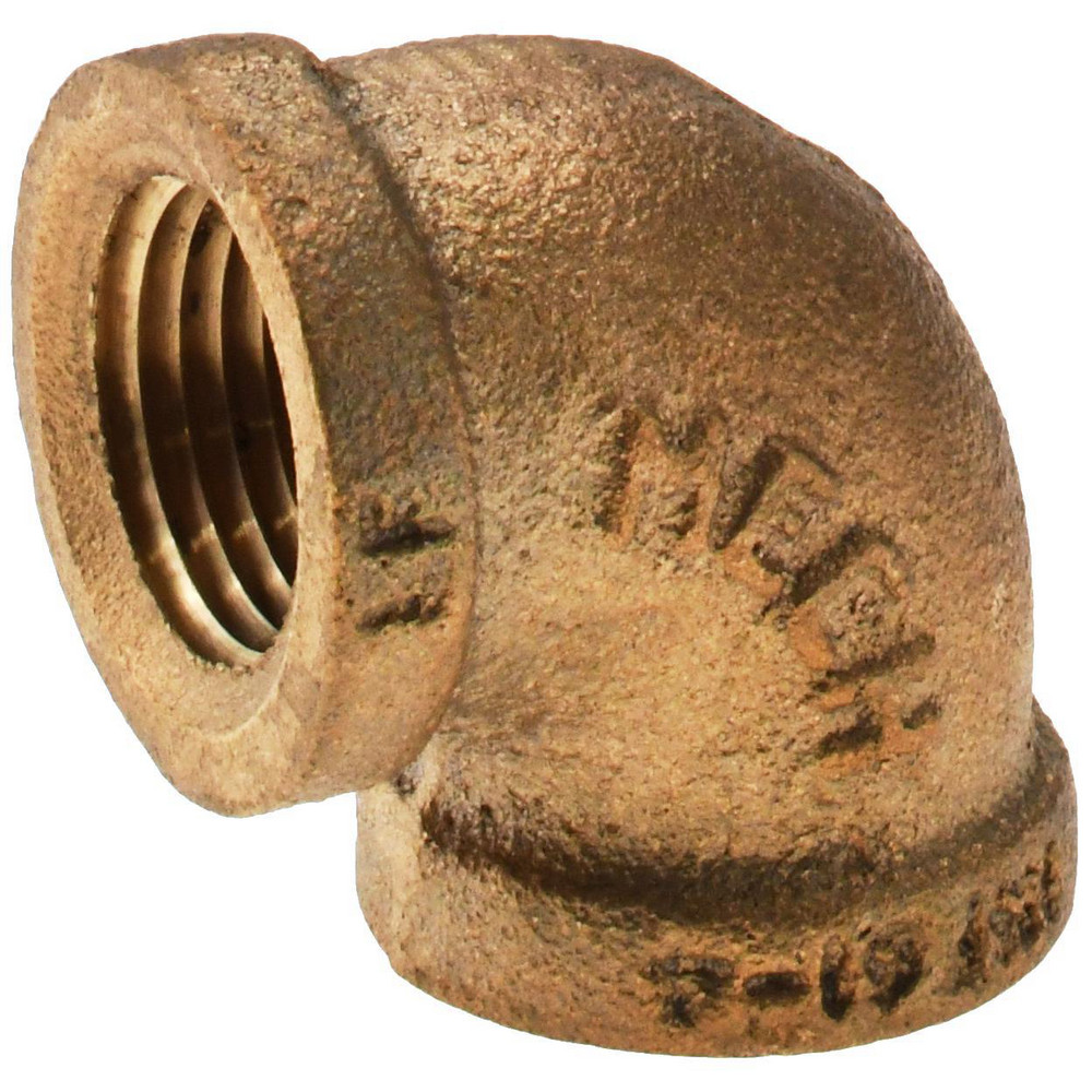 Value Collection - Brass Pipe 90 ° Elbow: 1/2" Fitting, MPT, Class 125 ...