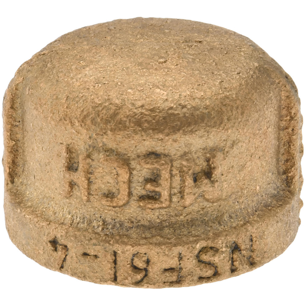 Value Collection - Brass Pipe End Cap: 1/2" Fitting, MPT, Class 125 ...