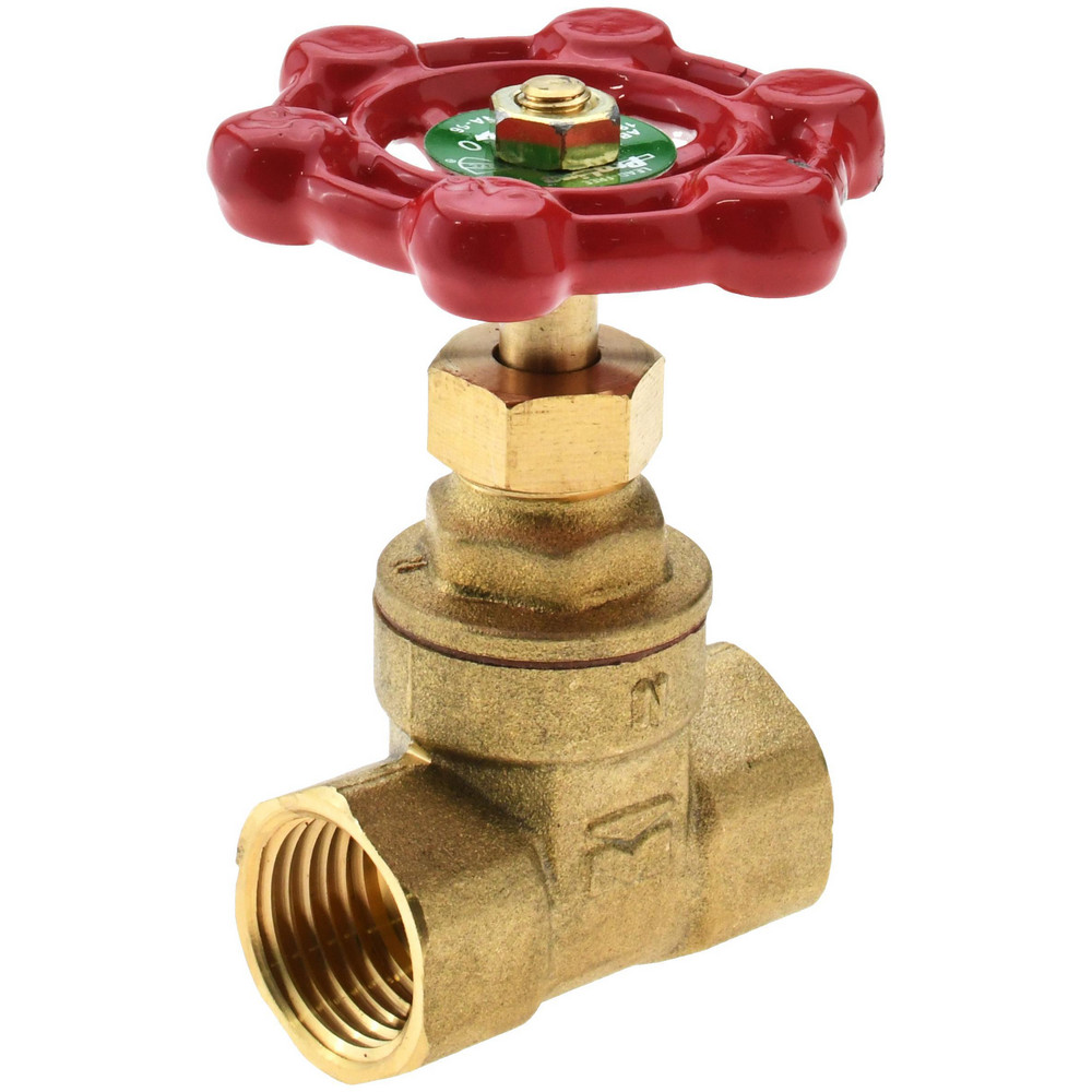 Value Collection - Gate Valve: Compact Gate, 1/2" Pipe, IPS, Brass ...
